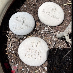 1 Custom Engraved 2 Stone With YOUR Words or Names 2 - Etsy