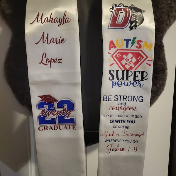 Blank Satin Graduation Stole: DIY Sublimation Sash (60/70 Inch) - Etsy