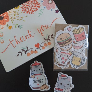 Perfect Match Food Kawaii Sticker Pack Cute Fun Stickers Stickers Gift ...