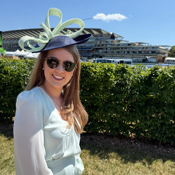 Lilac Feather Fascinator Races Wedding Guest Headpiece Hairband Alice ...