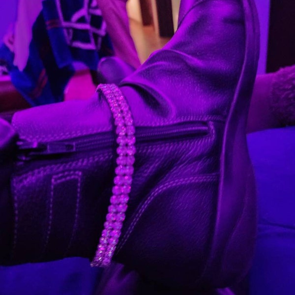 Boot Strap With Leather and Beading - Etsy