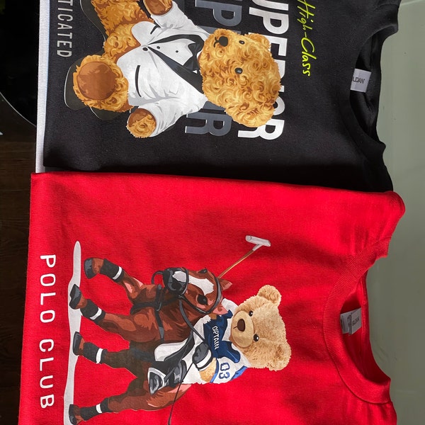 Polo Club Teddy Bear PNG Design Digital File - Etsy