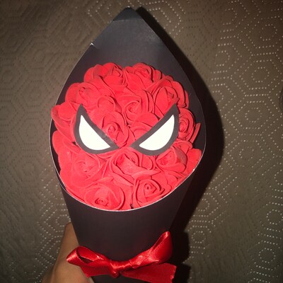 Spider-man Rose Bouquet - Etsy