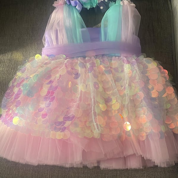 Mermaid Costume.mermaid Dress ,baby Girl Dress Special Occasion, First ...