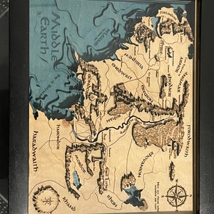 3D Imperial Realm Wood Map Free Express Shipping - Etsy