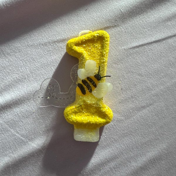 Bee Birthday Candle, Bumblebee Party Decor, Bumble Bee Party Decor ...