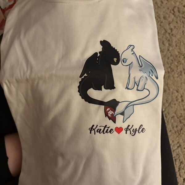 Personalized Toothless and Light Fury Couple Sweatshirt, Toothless ...