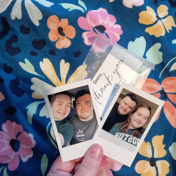 Polaroid Style Photo Place Cards With Guest Picture, Personalized Photo ...