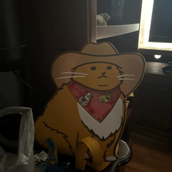 Cowboy Cat Ita Bag - Purse and Backpack - Etsy