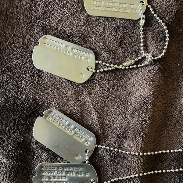 Captain America WWII Military Dog Tags - Screen Accurate - Etsy