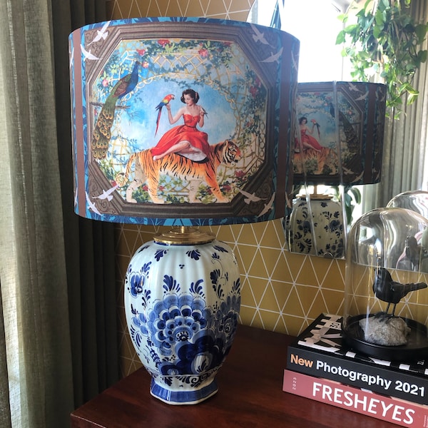 Lampshade for a Floor and Pendant Lamp, Forest Theme, Woodland Style ...