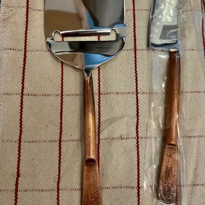 INOX Antique Copper Sundance Hostess Serving 4 Pc. Set | Etsy