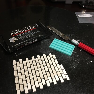 Miniature Red Brick Mold, 1/12 Scale, Silicone Rubber, the Perfect Gift ...