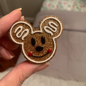 Mickey and Minnie Gingerbread Inspired Straw Topper - Etsy