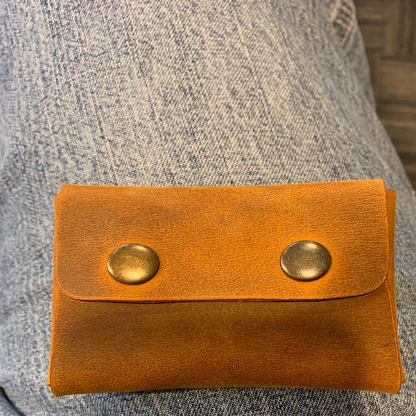 Leather Thin Wallet, Card Wallet, Leather Wallet, Minimal Wallet, ID ...