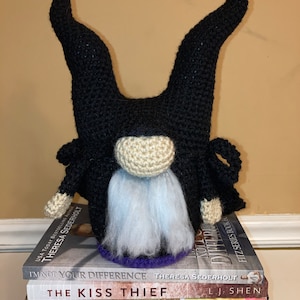 Crochet Maleficent Gnome Pattern, Crochet Gnome, Amigurumi Maleficent ...