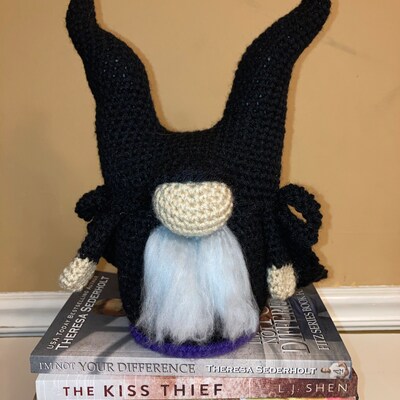 Crochet Maleficent Gnome Pattern, Crochet Gnome, Amigurumi Maleficent ...