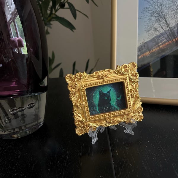 Oddity Art Victorian Goth Emerald Beetles and Bugs Framed Painting ...