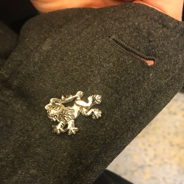 Lion Rampant Lapel Pin, Lion Lapel Pin Men, Wedding Scottish Jewellery ...