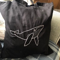 Killer Whale, Orca Embroidered Black Jumper - Etsy UK