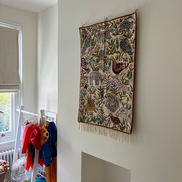 Handmade Alphabet ABC Wall Hanging Tapestry With Pastel Tones | Marsar ...