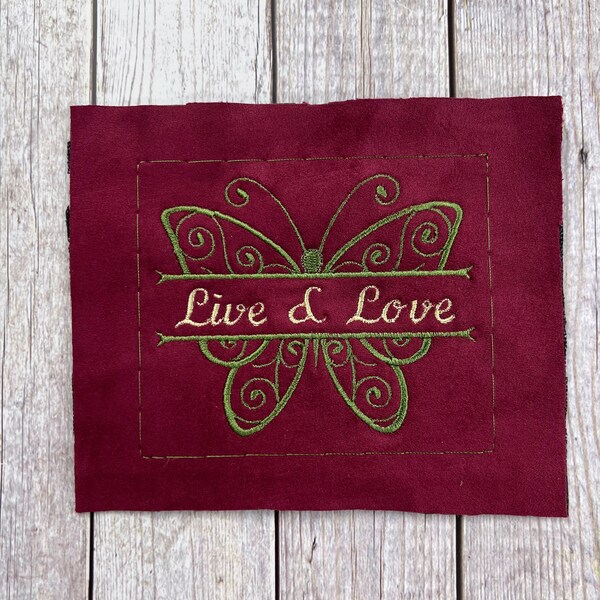 Split Butterfly Machine Embroidery Design File 4 Size, Split Name ...