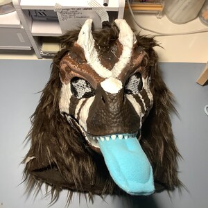 Raptor and Dino Mask Fur Pattern digital Download Only No - Etsy