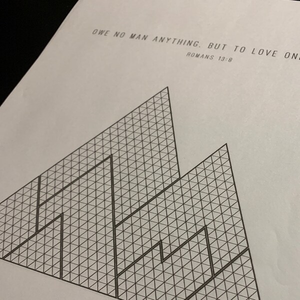 1000 Unit Geometric Mountain Progress Chart - Etsy