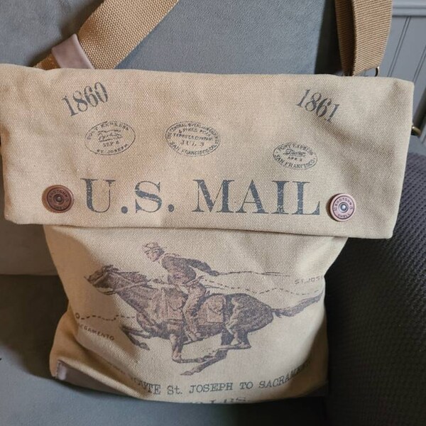 Agnes Crossbody-satchel/purse/handbag-pony Express Poster, Canvas ...