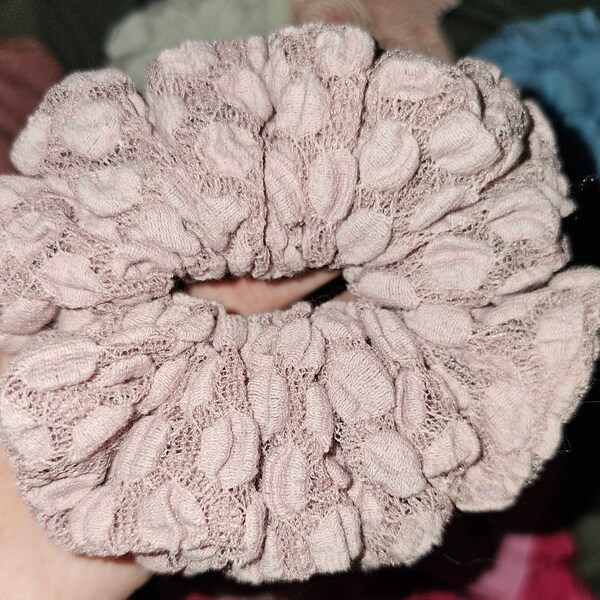 Hot Pink Spandex Scrunchie // Handmade Scrunchie Hot Pink Scrunchie ...