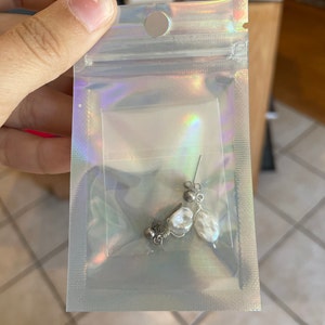 Korean Style Chain 16mm Moon Lunar Charm Earrings Stud 5cm | Etsy