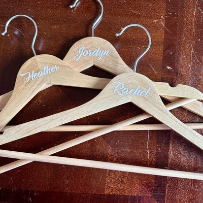 Custom Name Hanger Decal, Hanger Decal, Wedding Hanger Decal, DIY ...