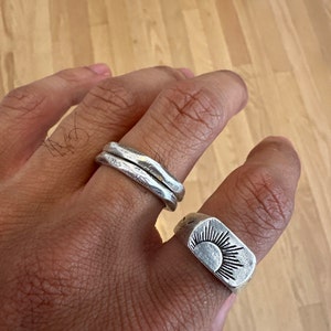 888 Angel Number Signet Ring, 888 Ring by Merchants of the Sun, Unisex ...