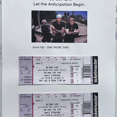 Custom Printable Concert Ticket, Digital Download - Etsy