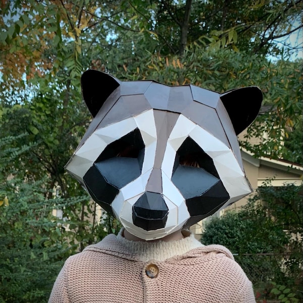 Forest Snake Mask, Template Diy, Kids Mask, PDF Template Low Poly ...