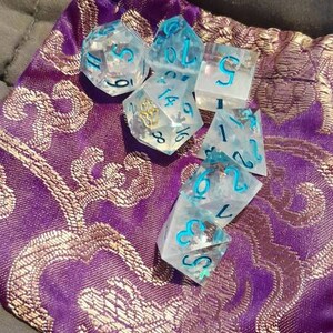 Death's Rebuke Dice Set for Dnd 7 Piece Sharp Edge Resin Dice Set ...
