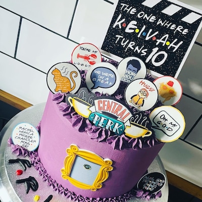 Printable Cake Topper, Friends Party Decorations, Friends Party Theme ...