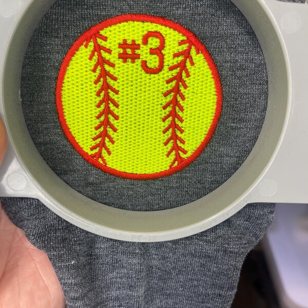 Softball Applique Design, Softball Embroidery Design, Machine ...