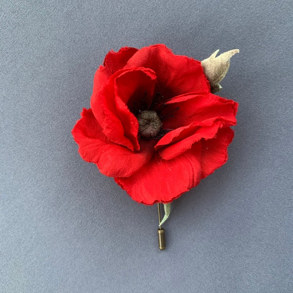 Lily of the Valley Poirot Lapel Pin Tussie Mussie Pin White Boutonniere ...