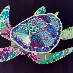 Sea Turtle Applique Pattern Snappy the Cute Little Water Creature Scrap ...