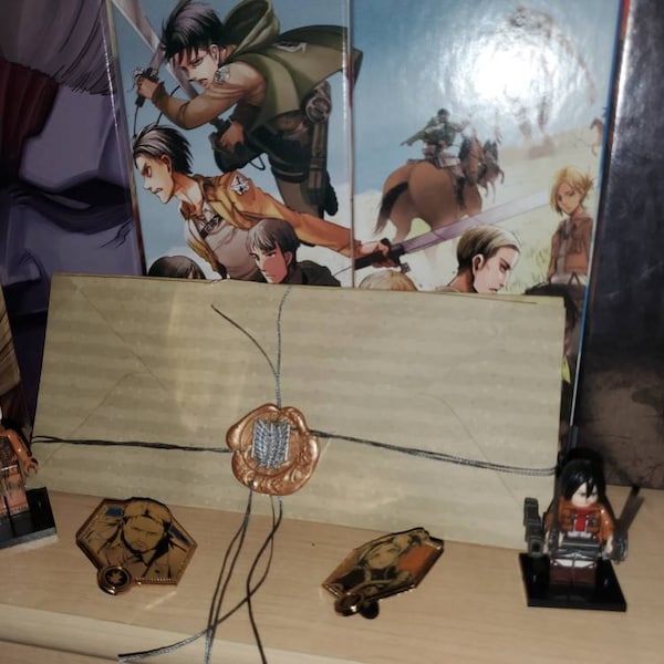 AOT Anime Character Love Letter - Etsy