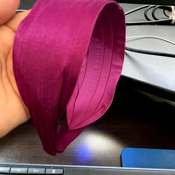 Dark Brown Lace Headband, Christian Veil, Structured Religious Head ...