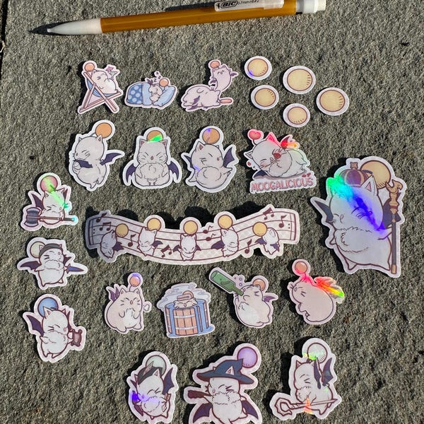 Nixie Drippy FFXIV Self-care Sticker - Stay Hydrated & Take Breaks ...