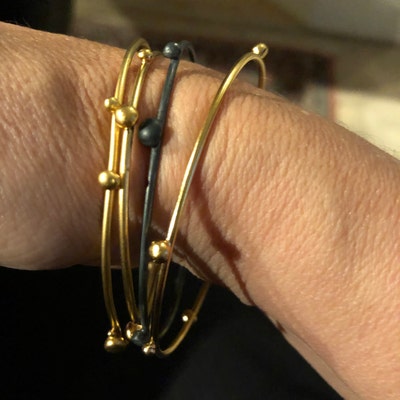 Bell Ring Gold Dot Ring Minimalist Ring Hand Made One of a - Etsy