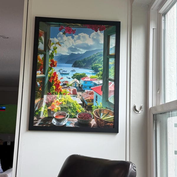 Tropical Art Print of Caribbean Beach, Whether It's Anguilla, Antigua ...
