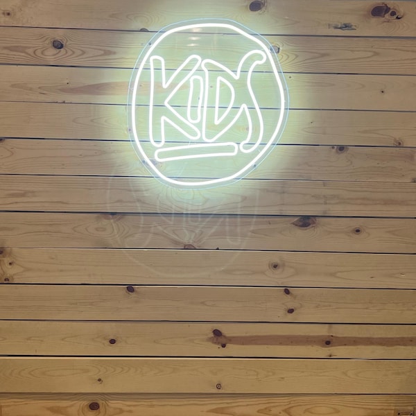 Custom Circle Neon Sign, Personalized Birthday Party Neon Light, Custom ...