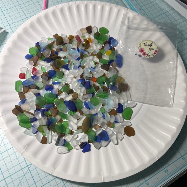 Micro Extra Small Tiny Sea Glass Frosty Beach Glass Ocean Tumbled Beach ...