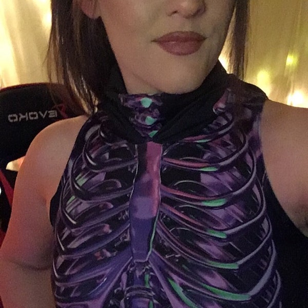 Skeleton Crop Tops for Women, Hooded Crop Top, Rave Cropped Top ...