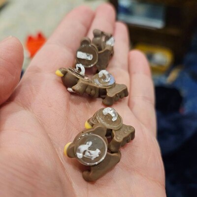 2cm Kids Resin Cute Baby Brown Bear Shank Sewing Buttons, Baby Clothes ...