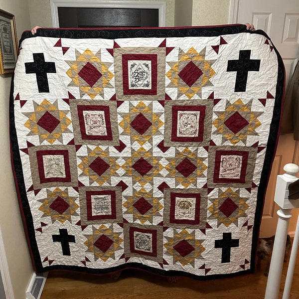 Perfect Peaces Quilt Pattern, Paper Print Version - Mailed, Cross Heart ...